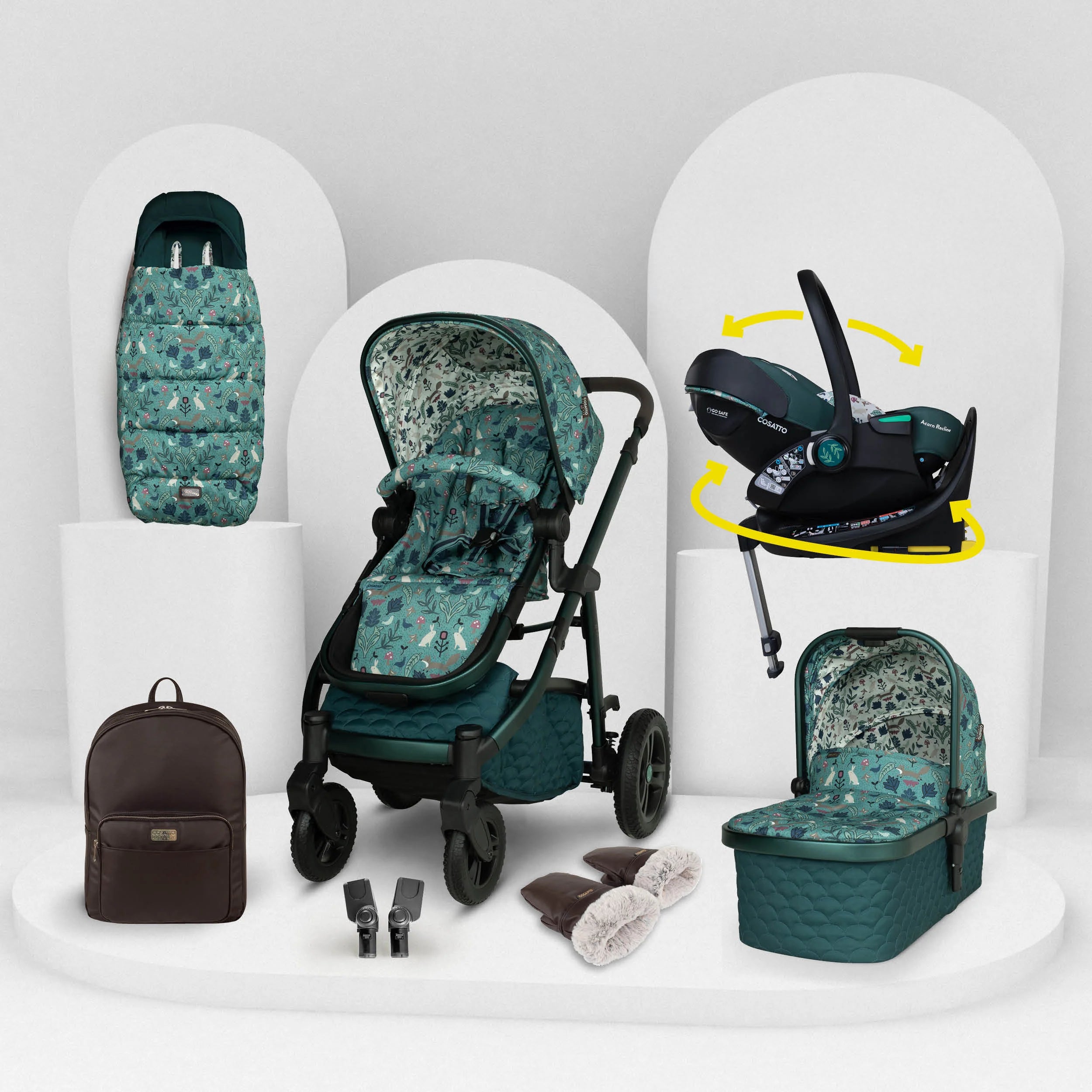 Cosatto Wow 3 Rotate & Recline Cozy Bundle - Masquerade – Bambinosandbeyond