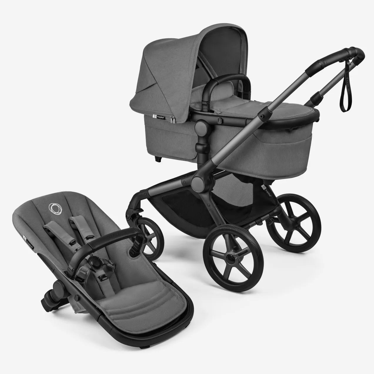Bugaboo Fox 5 Renew Complete Pram & Pushchair - Moon Grey ...