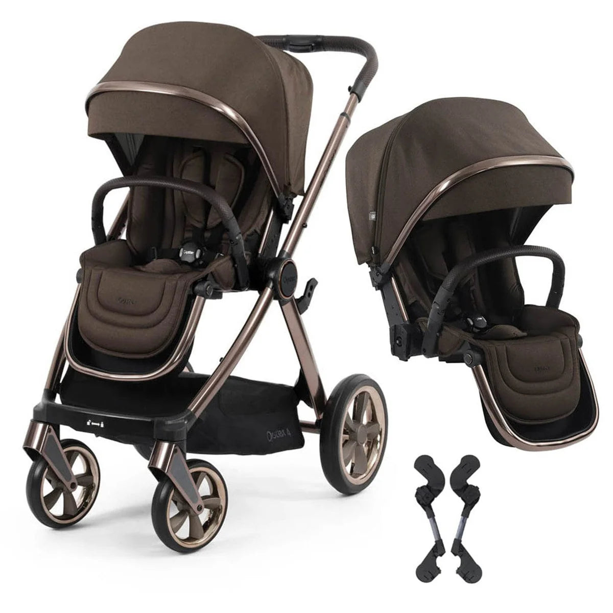 Oyster4 Tandem Stroller - Chocolate Velvet – Bambinosandbeyond