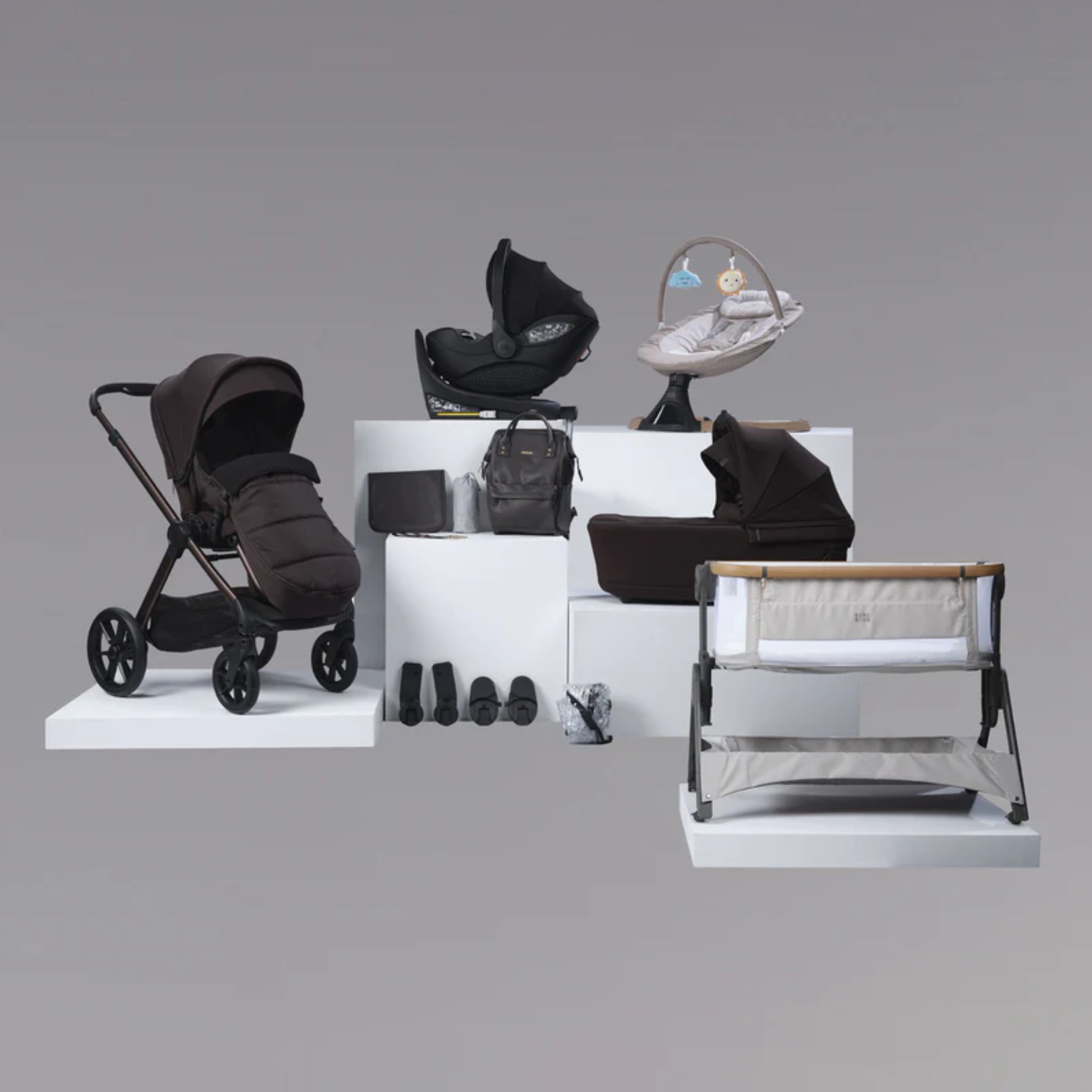 Bababing Raffi MKII 16 Piece Travel System and Home Bundle Inc 360 Car ...